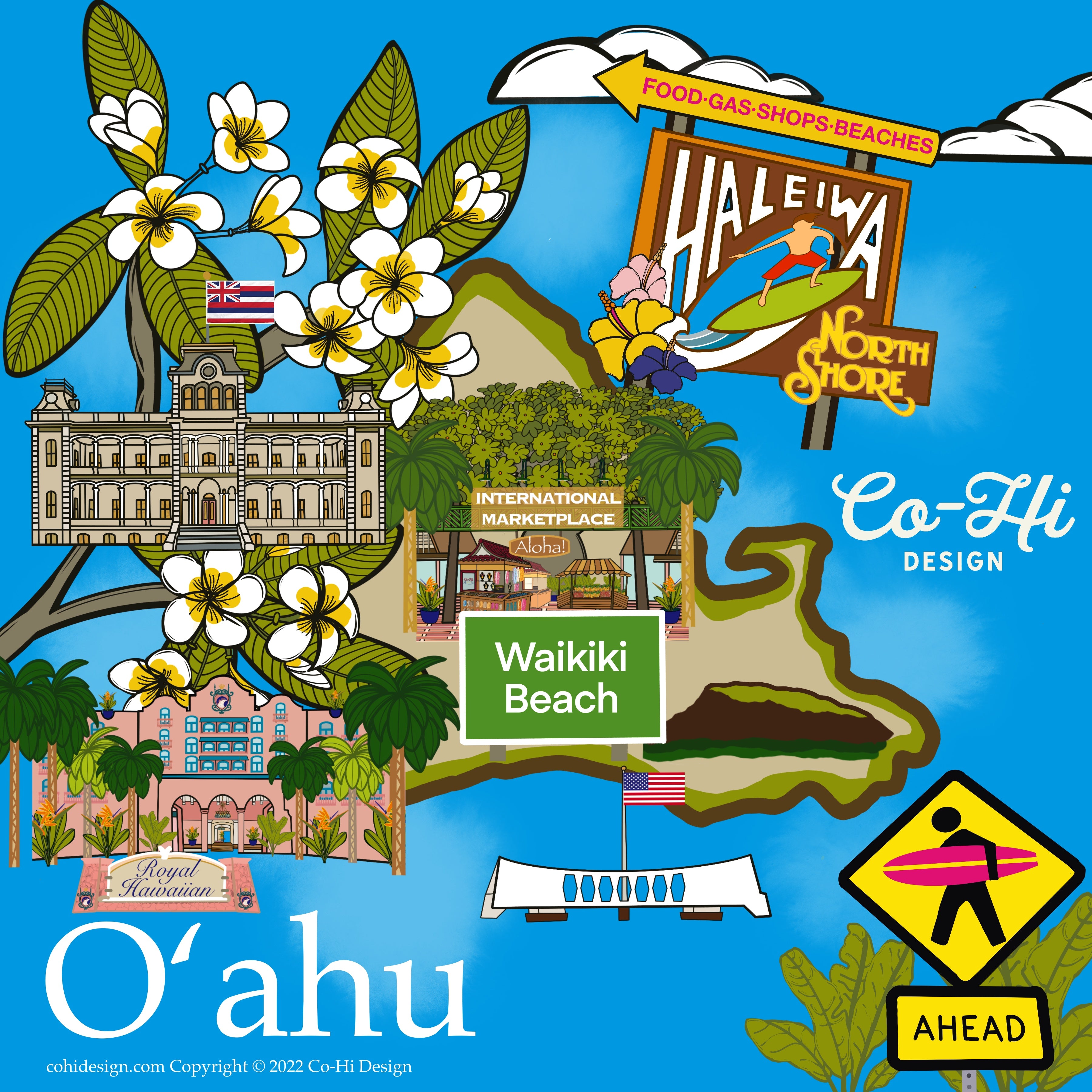 Aloha Hawaii Print Collection || 12 X 12 Matte Prints – Co-Hi Design ...
